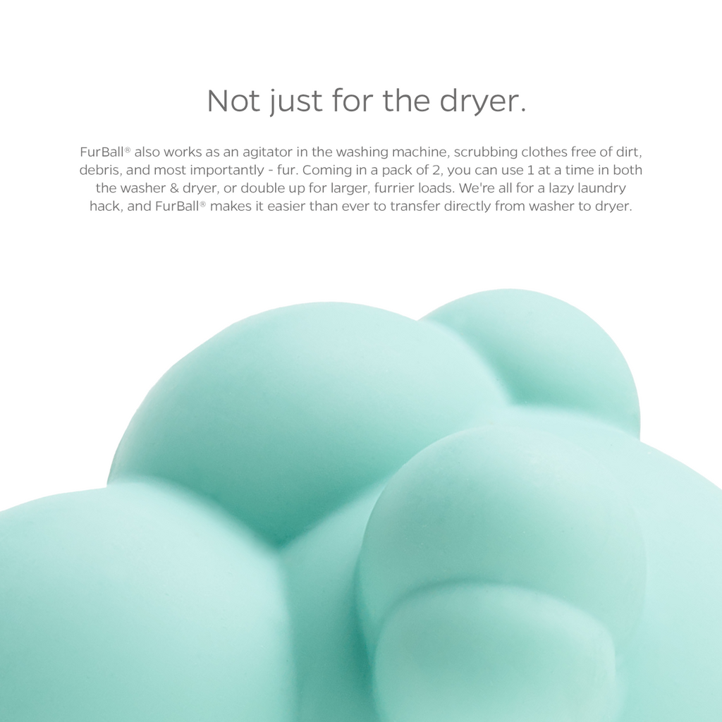 FurBall® 2.0 (2-Pack) | Pet Hair Remover for Laundry